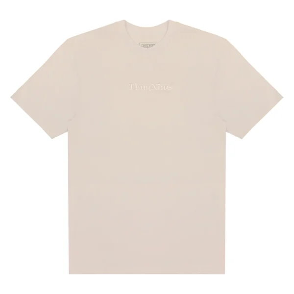 CAMISETA THUG NINE BOLD PREMIUM BORDADO OFF WHITE – Pontal Store