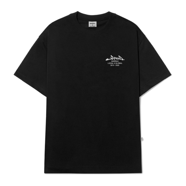 CAMISETA BARRA CREW LOCAL X GLOBAL PRETA – Pontal Store
